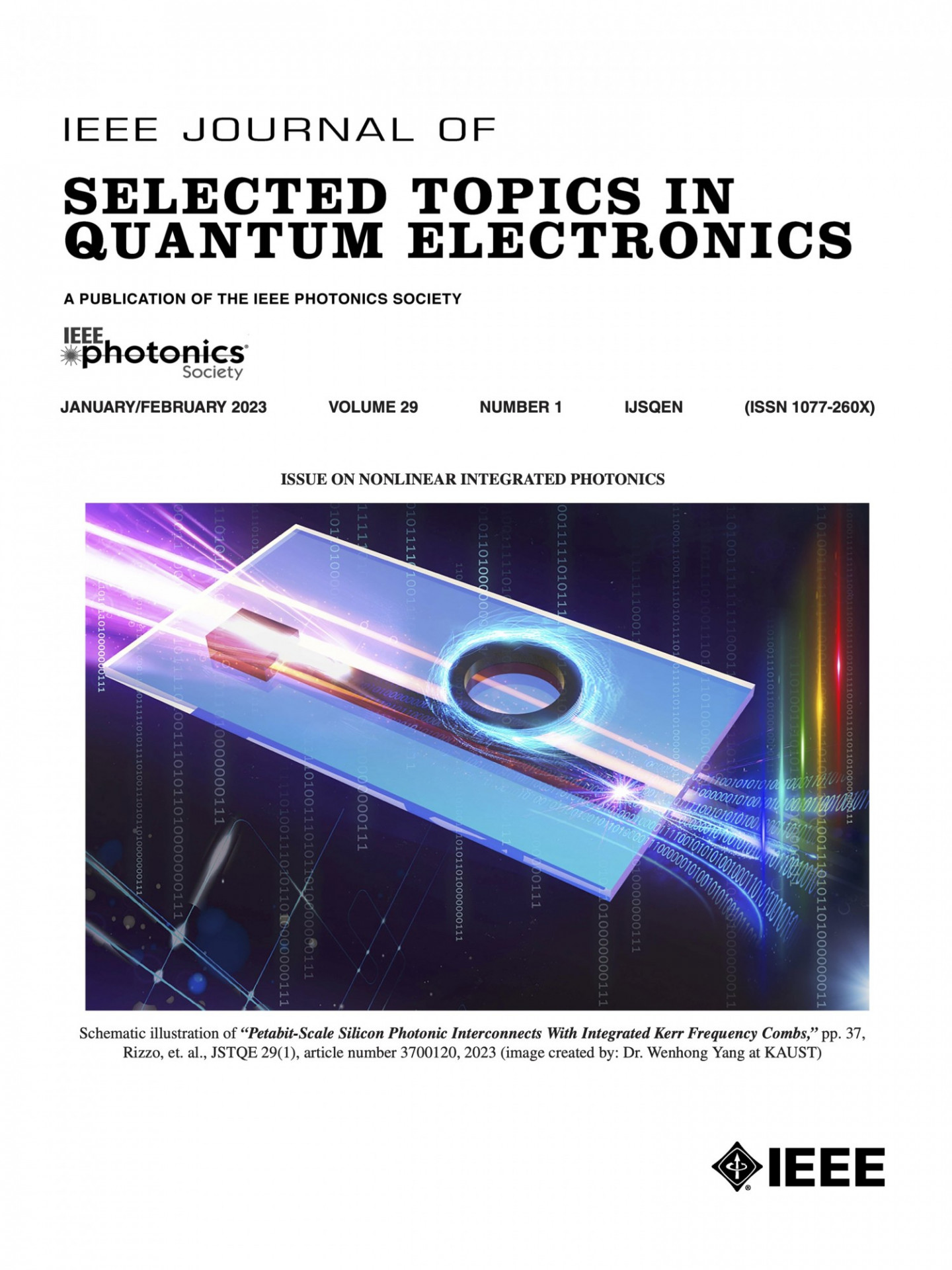 Paper Featured on the Front Cover of IEEE Journal of Selected Topics in ...
